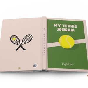 Personalized Tennis Journal – Custom Lined Notebook for Players ...
