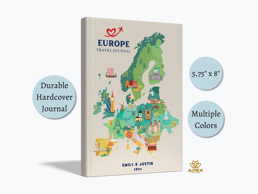 Europe Travel Journal, Europe Travel Gift, Custom European Vacation ...