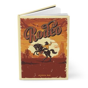 Retro Rodeo Journal, Custom Cowboy Gift, Personalized Western Notebook ...