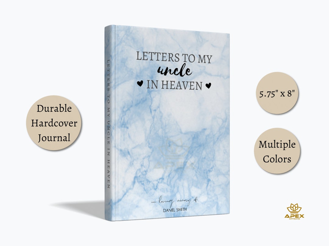 Uncle Memorial Journal, Letters to Uncle in Heaven, Loss of Uncle Gift ...