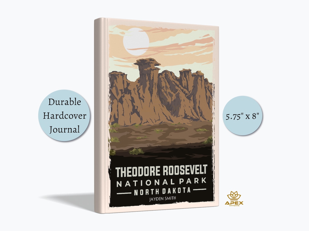 Theodore Roosevelt National Park Journal, North Dakota Hiking Gift ...