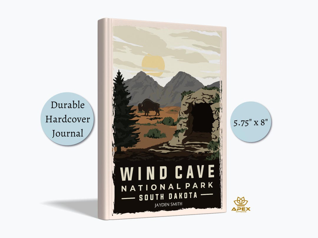 Wind Cave National Park Journal, South Dakota Adventure Gift, Hot ...