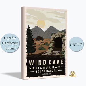 Wind Cave National Park Journal | Personalized South Dakota Gift, Elk ...
