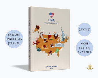 Travel Gift Set Travel Diary US Map Sticker Adventure Book - Etsy