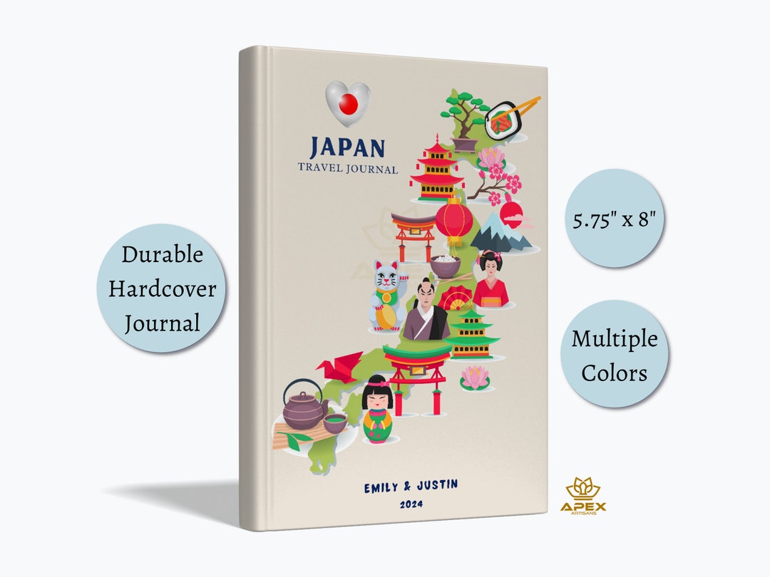 Japan Travel Journal, Japan Travel Gift, Custom Japanese Vacation ...