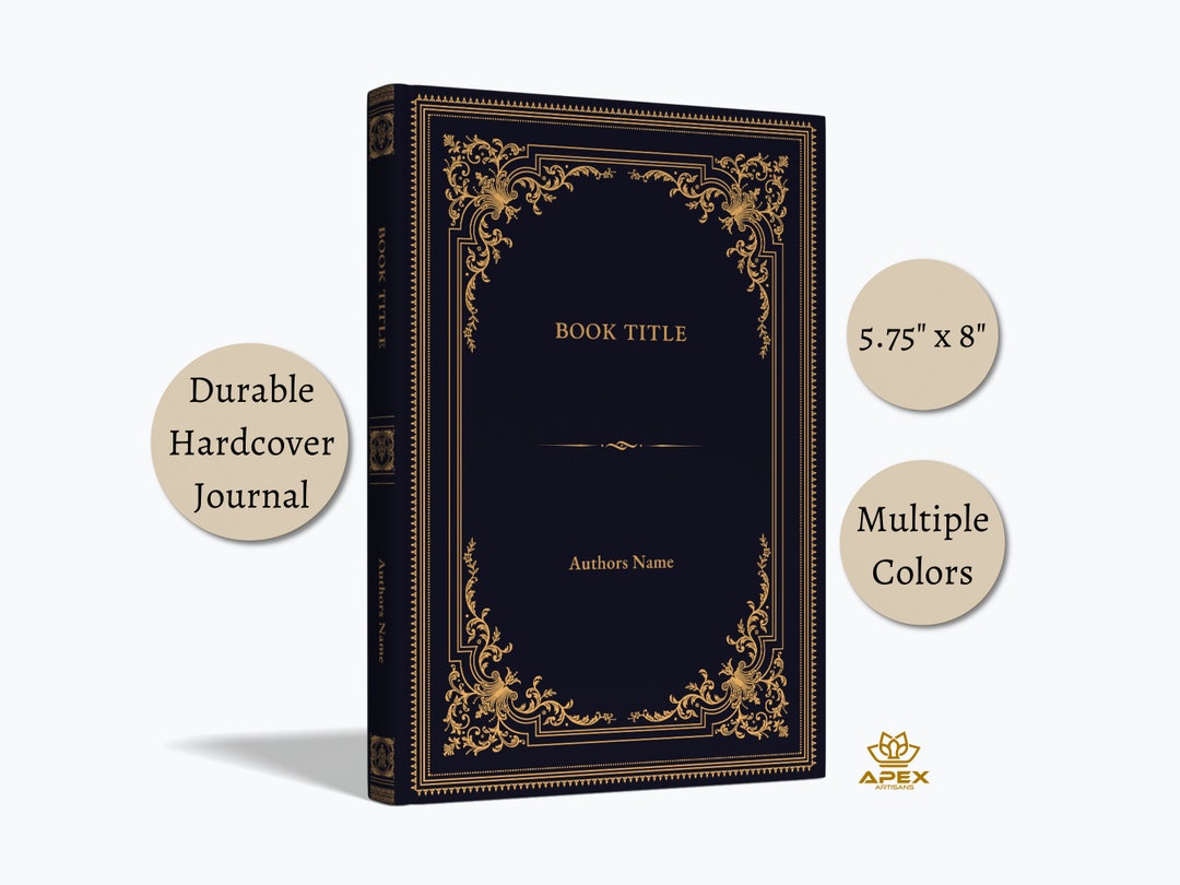 Personalized Medieval Book Gifts, Custom Hardcover Blank Book, Vintage ...