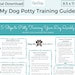 5 Step Guide to Puppy Potty Training | Dog Potty Training PRINTABLE ...