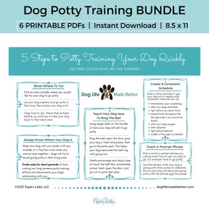 Dog Potty Training BUNDLE | Puppy Potty Training Printable | 6 Guides ...