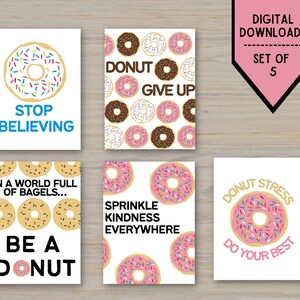 Cute Growth Mindset Donut Poster Bundle (set of 5 Printable Posters) - Etsy