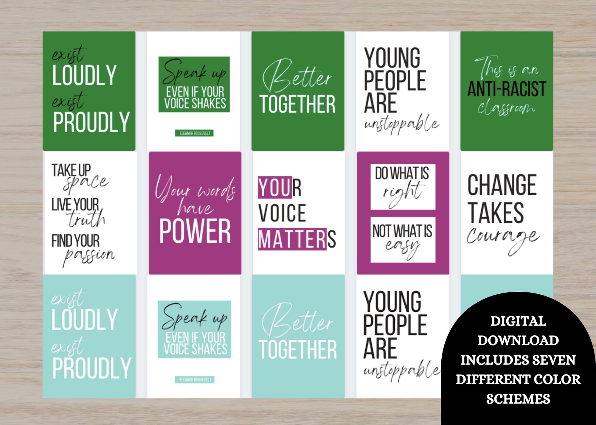 Social Justice, Inclusive, Diversity, Equity Poster Bundle ...