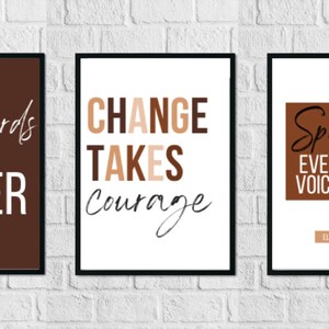 Social Justice, Inclusive, Diversity, Equity Poster Bundle -- Skin Tone ...