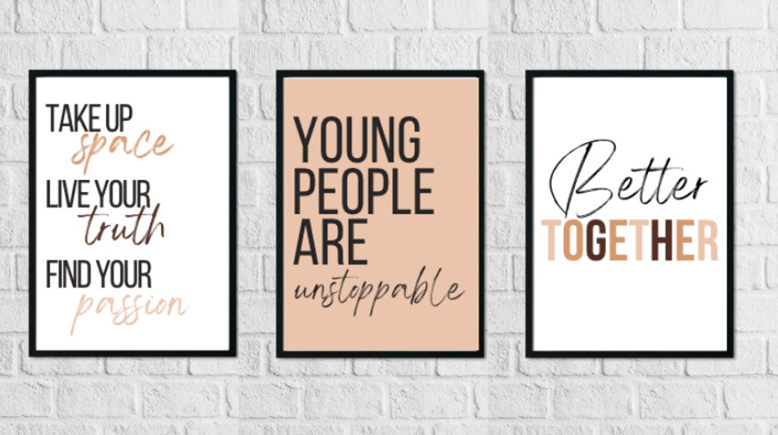 Social Justice, Inclusive, Diversity, Equity Poster Bundle -- Skin Tone ...