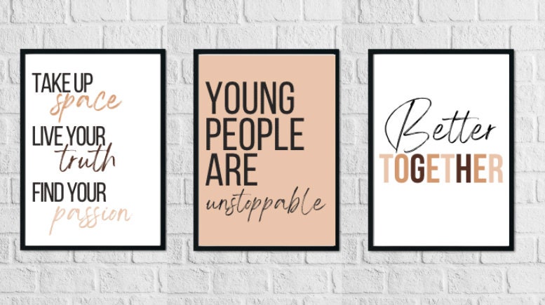 Social Justice, Inclusive, Diversity, Equity Poster Bundle -- Skin Tone ...