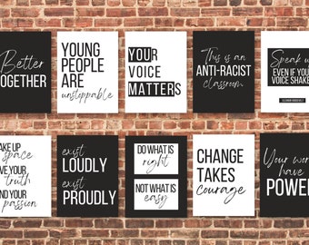Social Justice Inclusive Diversity Equity Poster Bundle | Etsy