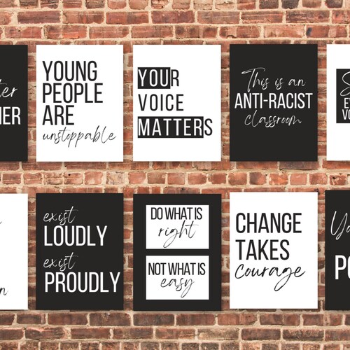 Social Justice Inclusive Diversity Equity Poster Bundle - Etsy