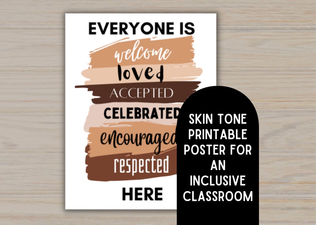 Everyone is Welcome Here (skin Tones)-- Diversity, Inclusion, Equity ...