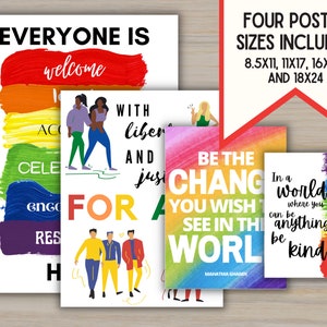 Social Justice, PRIDE, Inclusive, Kindness, LGTBQ, Diversity, Equity ...