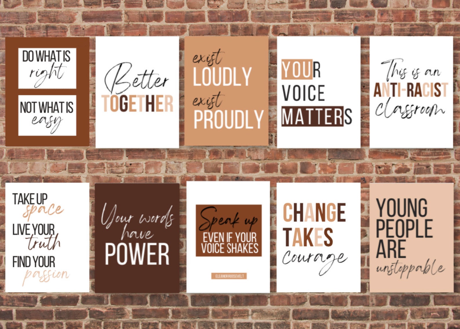 Social Justice Inclusive Diversity Equity Poster Bundle | Etsy