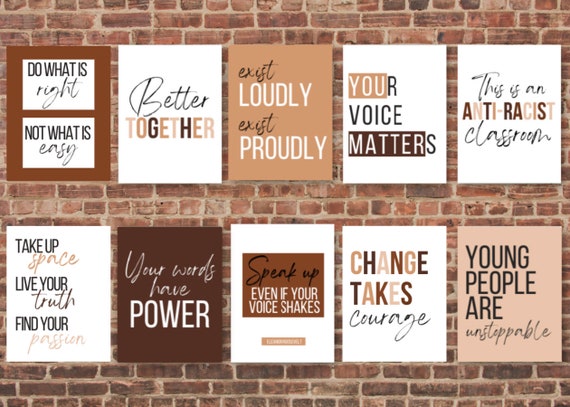 Social Justice Inclusive Diversity Equity Poster Bundle | Etsy