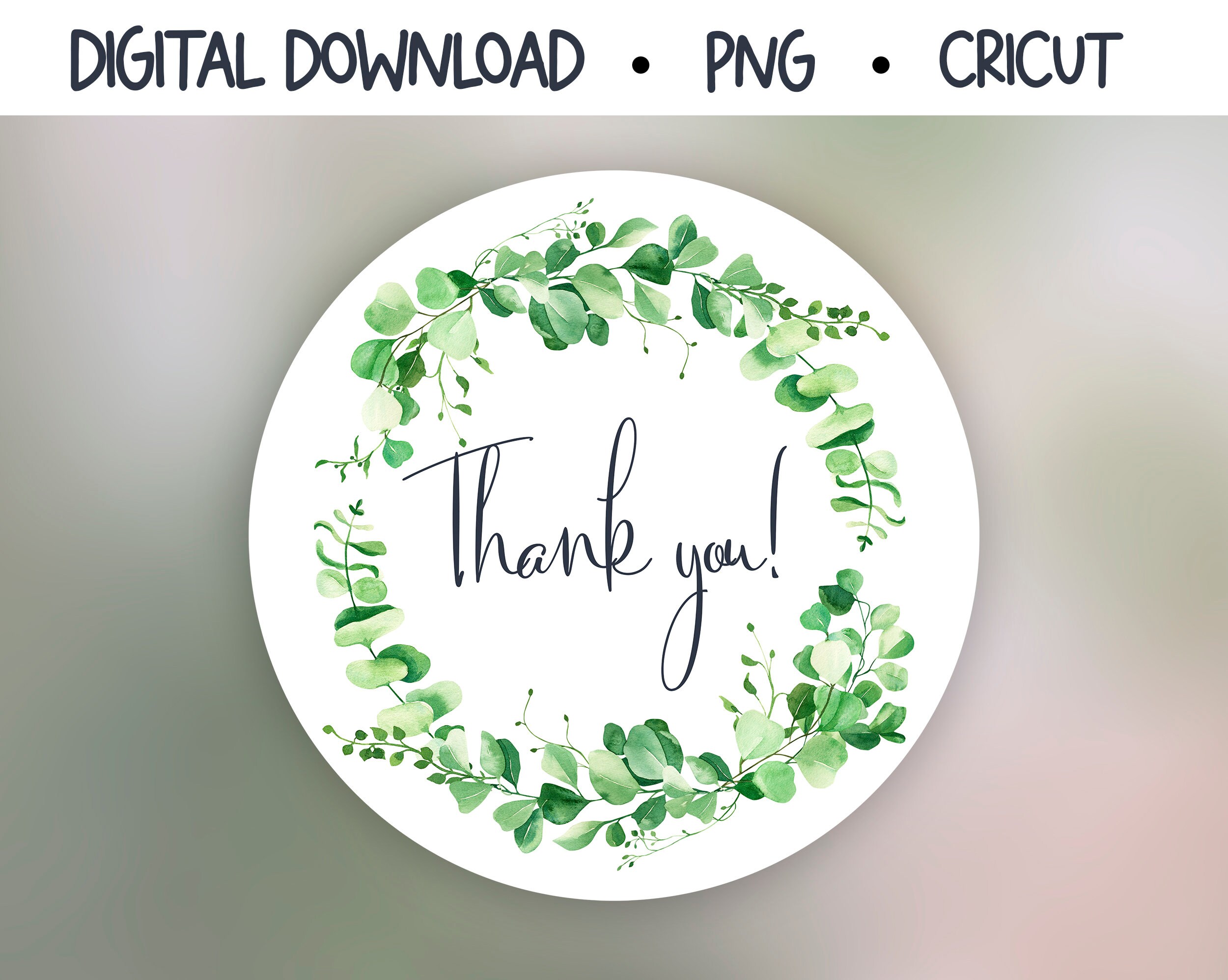 Craft Supplies & Tools Blank Wedding Label Greenery Thank You Stickers ...