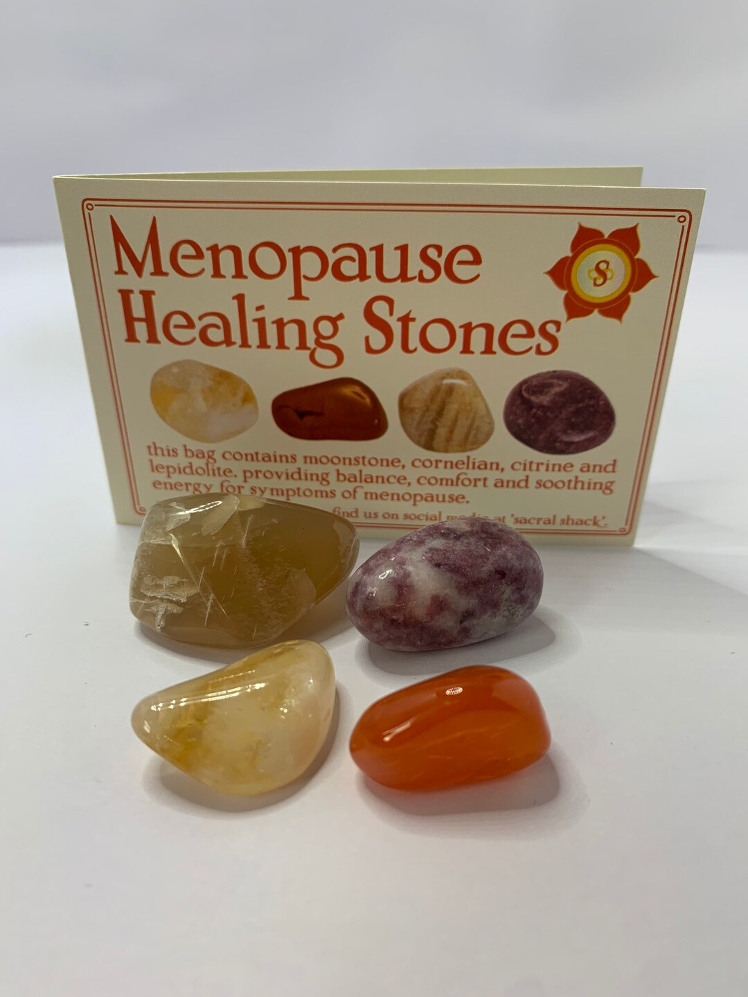 Menopause Relief Crystal Set: Hormone Balance Tumble Stones - Etsy
