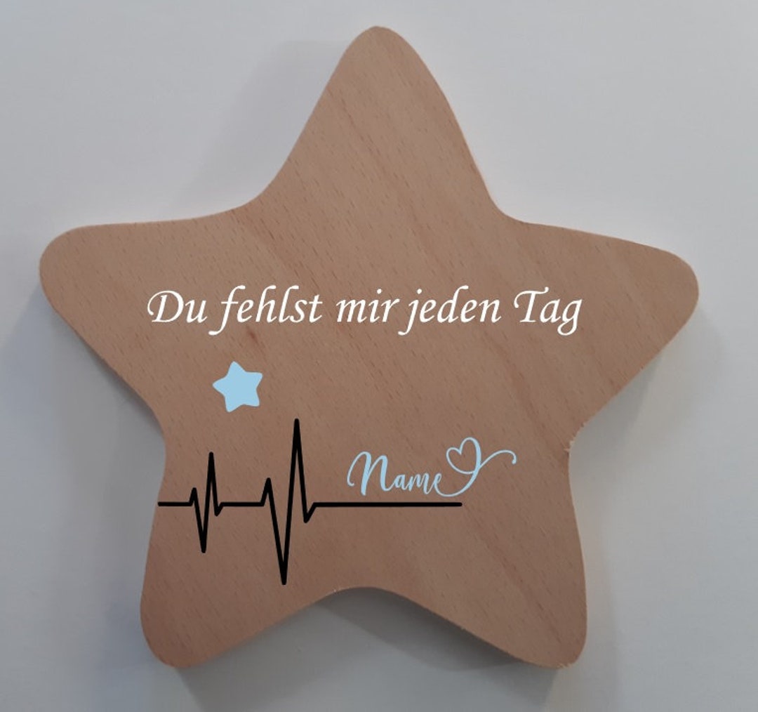 Memory of a Star Child Star Parent Keepsake Gift With Custom Design ...