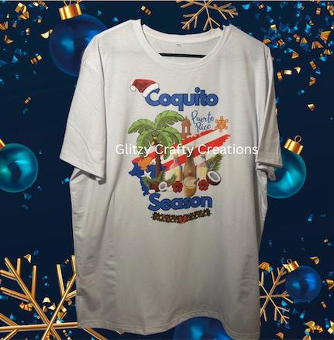 XL Coquito Season Puerto Rico Design T-shirt - Etsy