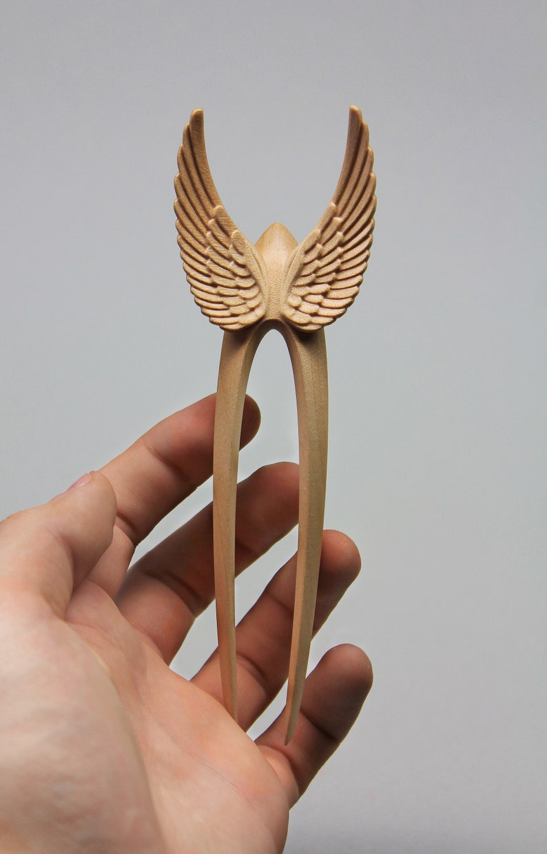 Angel Wings Hair Pin, Pair of Wings Hair Stick, Guardian Angel Hair ...