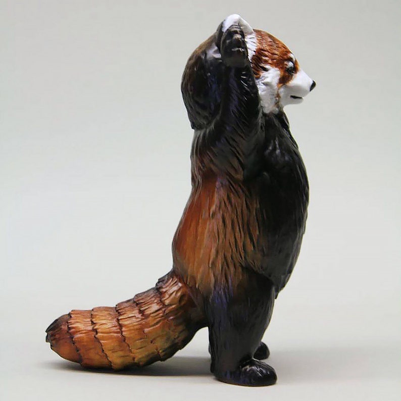 Red Panda Figurine Cute Red Panda Animal Sculpture High - Etsy
