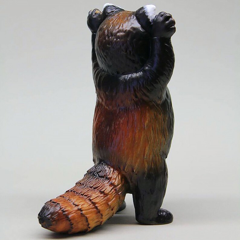 Red Panda Figurine Cute Red Panda Animal sculpture High | Etsy