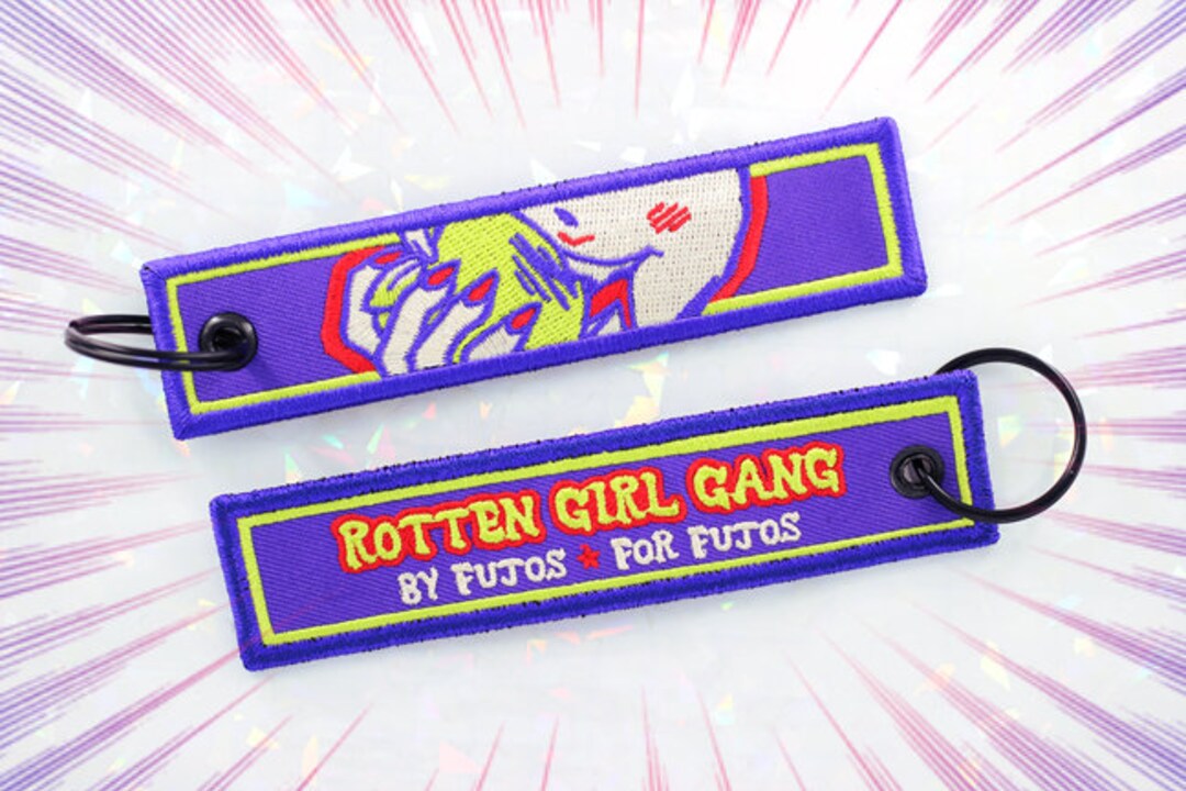 Rotten Girl Gang Embroidered Keychain - Etsy