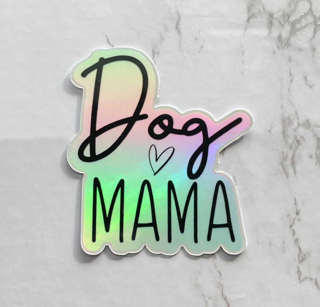 Dog Mom Sticker Dog Mama Paw Print Stickers Dog Stickers Dog Parents ...