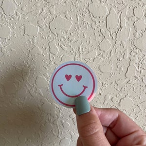 NEW! Smiley Holographic Sticker | Holographic Sticker | Smiley Face ...