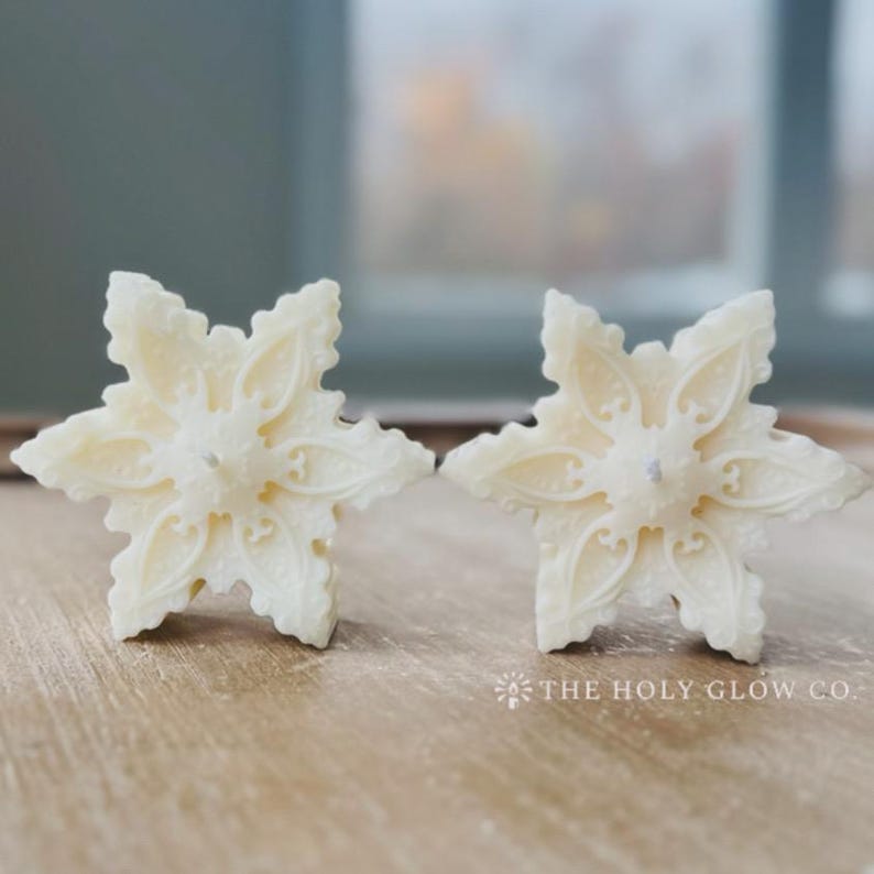 Snow Flurry Decorative Candle - Etsy