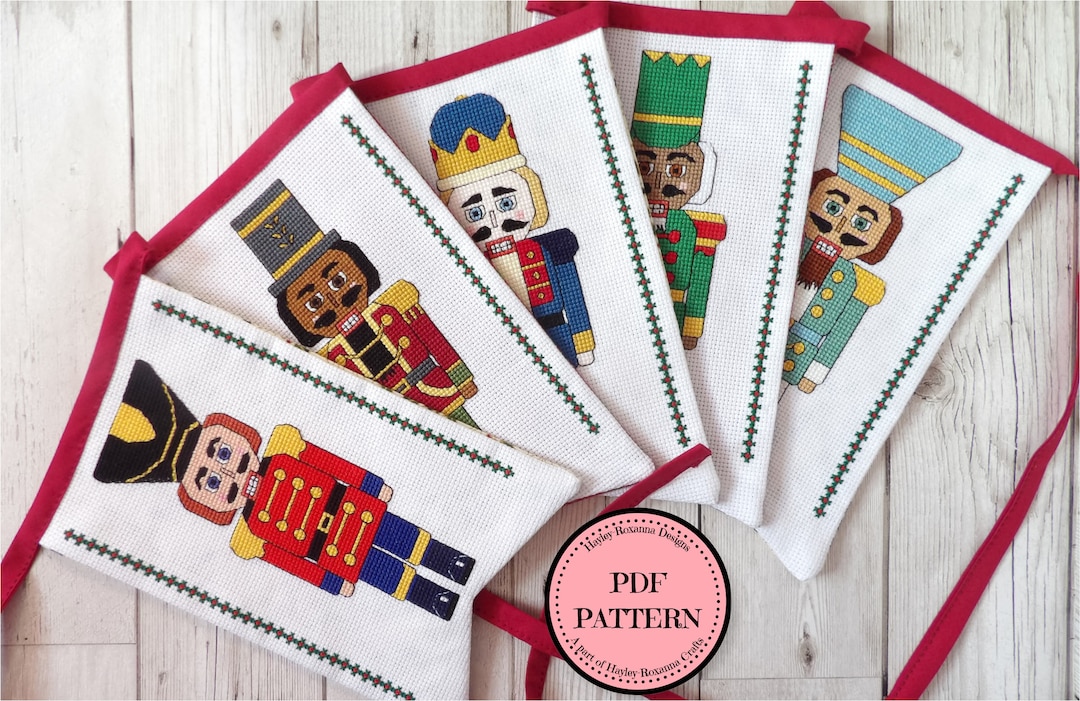 Nutcracker Bunting – PDF Cross Stitch Chart and Instructions - Etsy
