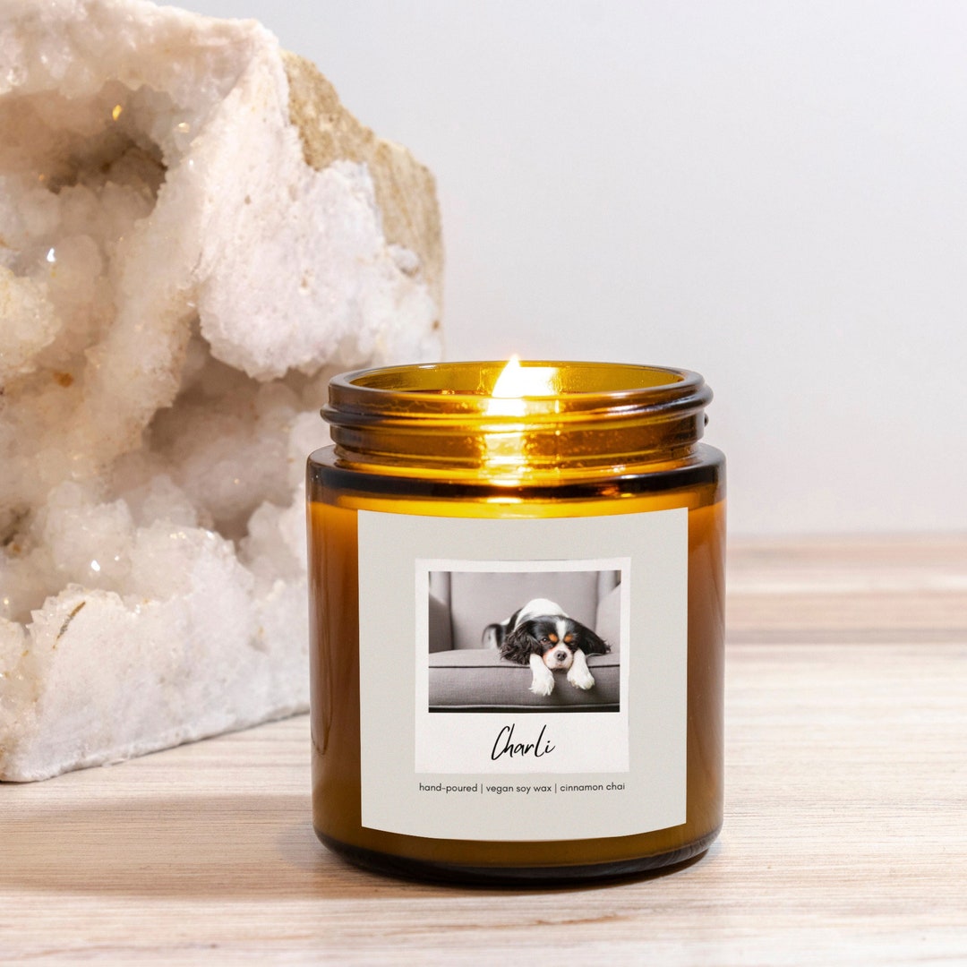 Pet Photo Candle, Custom Dog Candle, Custom Pet Candle, Dog Mom Candle ...