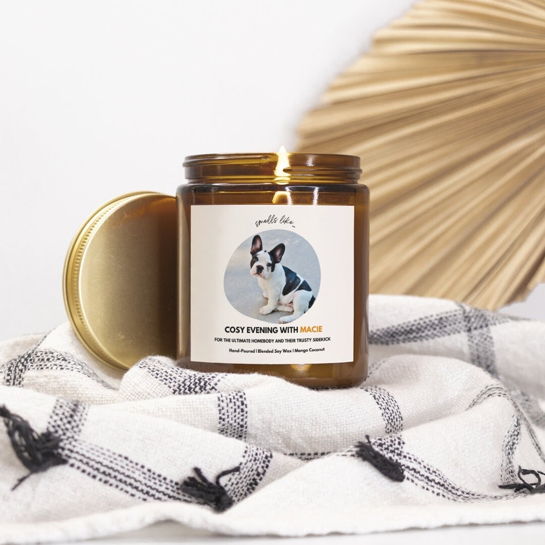 Dog Candle, French Bulldog Gifts, French Bulldog Candle, Frenchie Mom ...