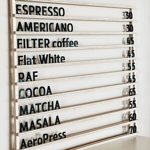 Restaurant Menu Board for Your Coffee House. Restaurant or Cafe Wall ...