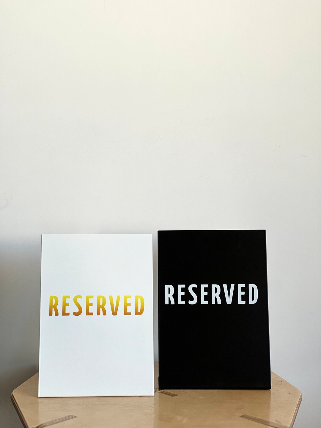 Restaurant Reserved Table Signs, Reserved Table Sign, Metal Wedding ...