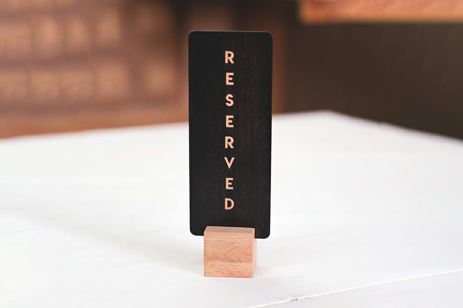 Restaurant Reserved Table Signs Cafe Table Card Holders - Etsy