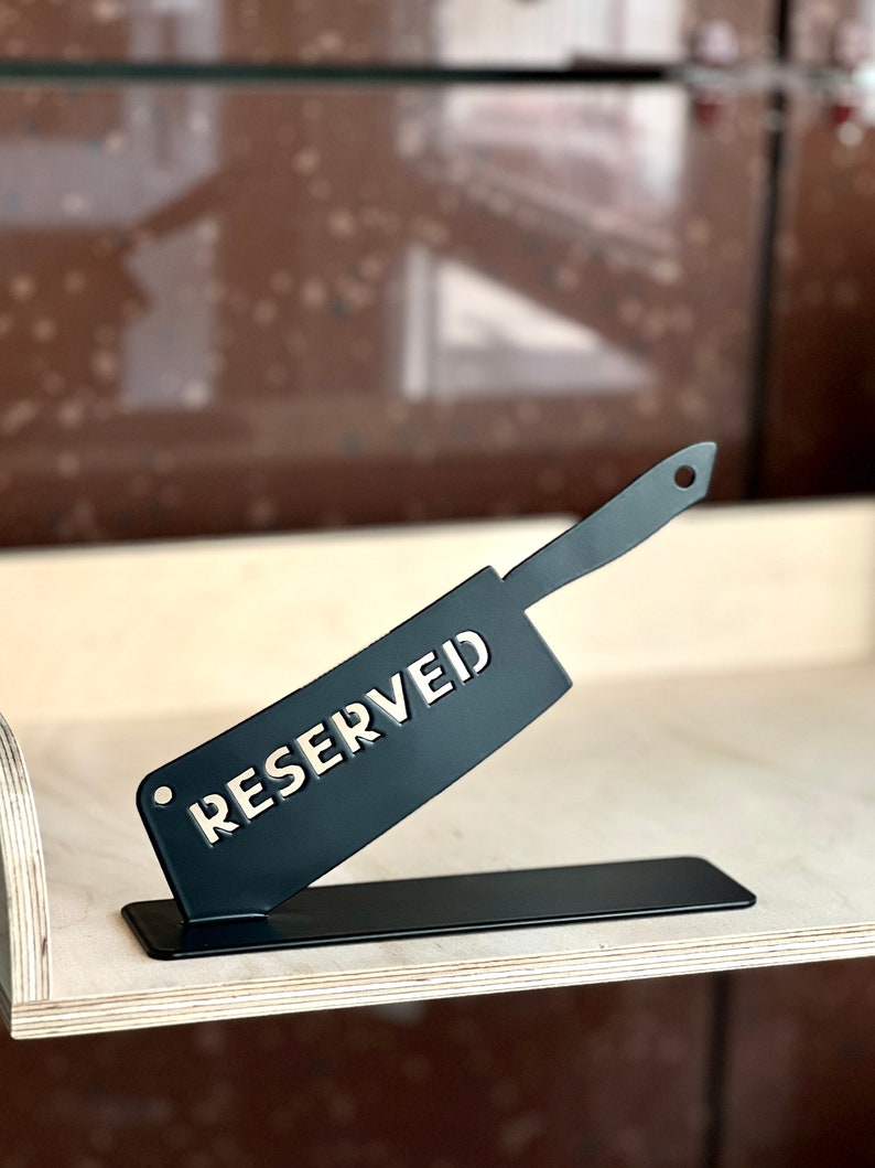 Restaurant Reserved Table Signs, Reserved Table Sign, Metal Wedding ...