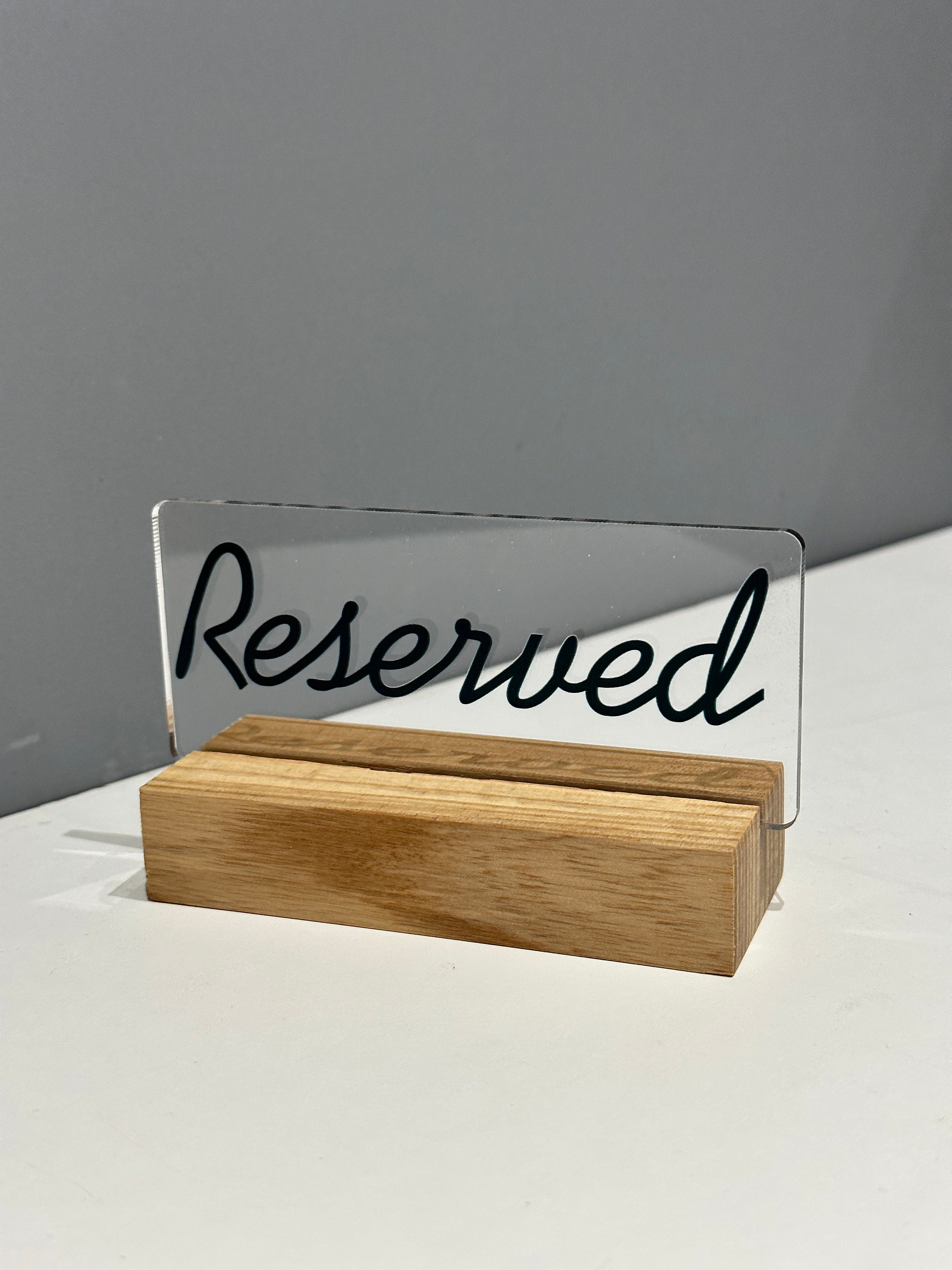 Restaurant Reserved Table Signs, Cafe Table Card Holders, Reserved ...