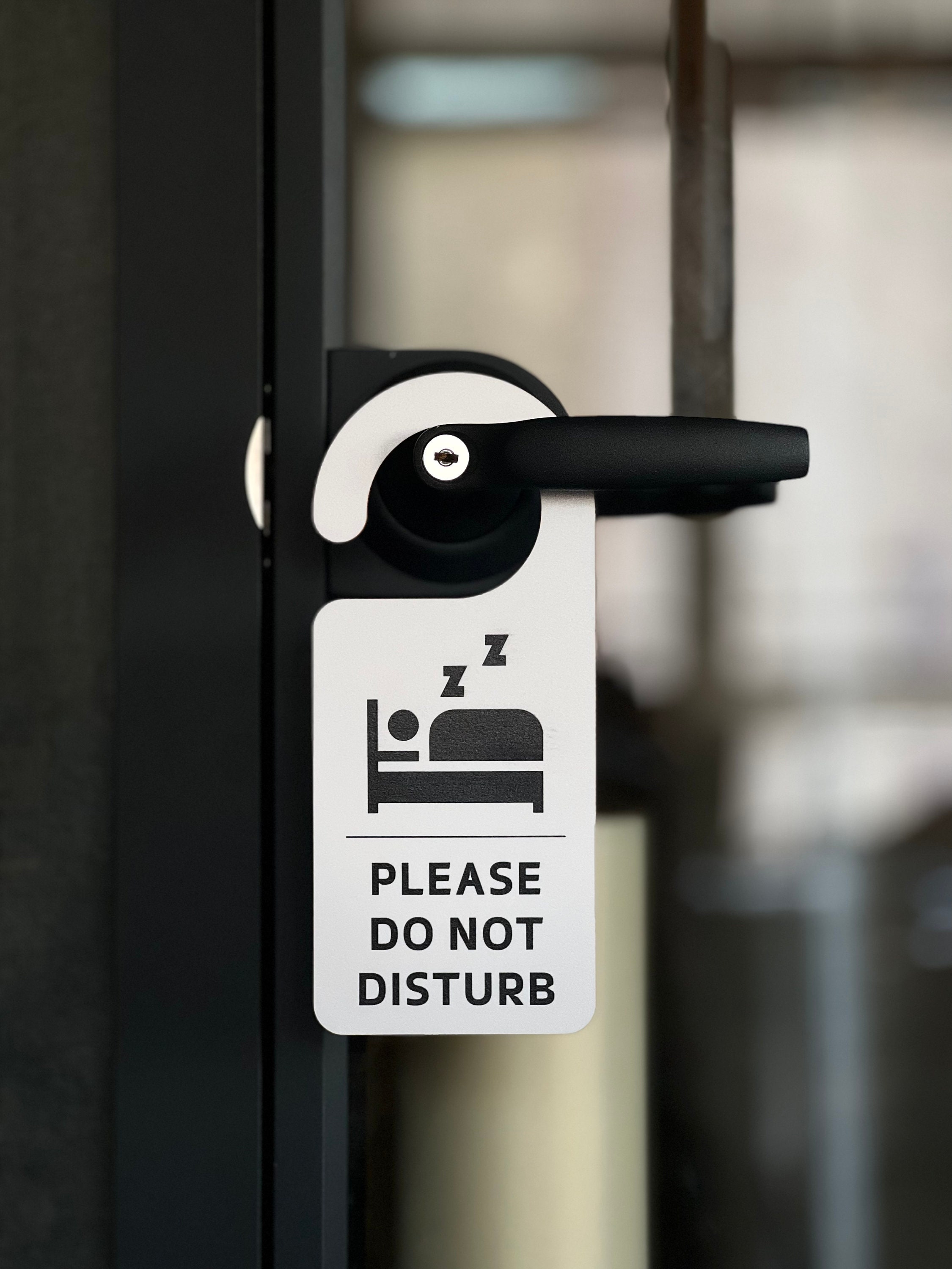 Do Not Disturb Hotel Door Sign- Clean the Room Door Sign - Etsy