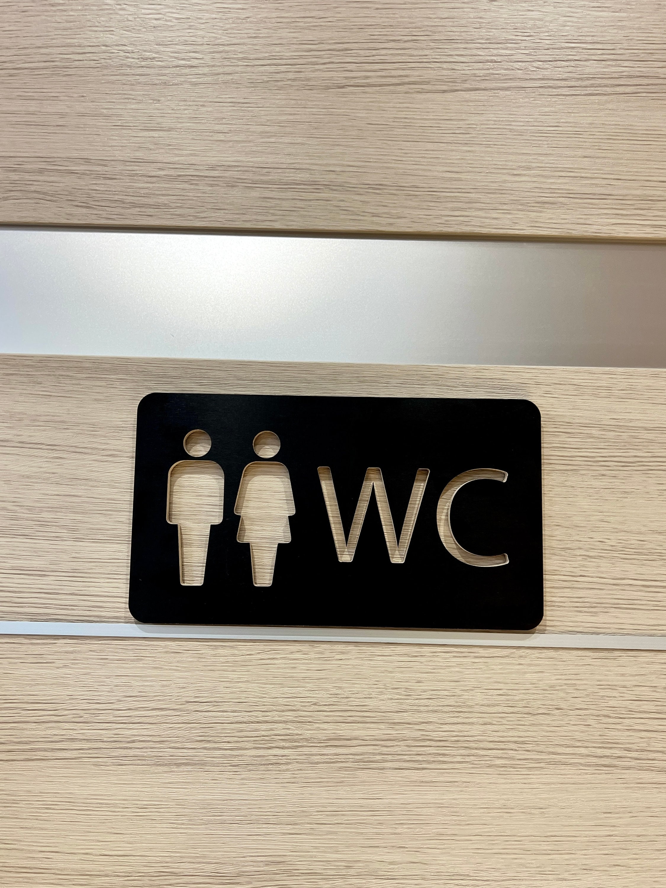 Restroom Sign, Toilet Symbol, WC Door Symbol, Wood Sign, Office ...