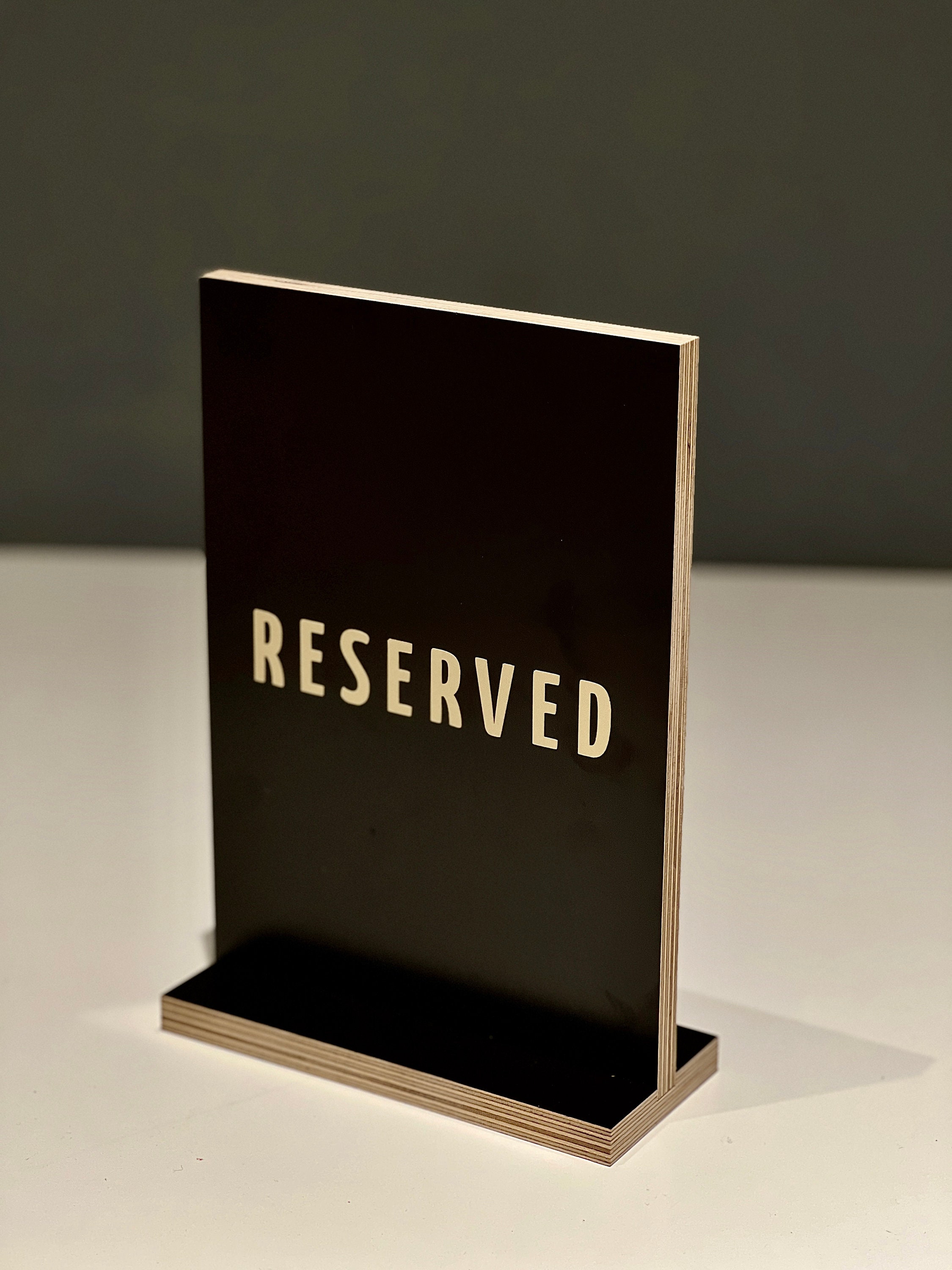 Restaurant Reserved Table Signs, Reserved Table Sign, Wooden Wedding ...