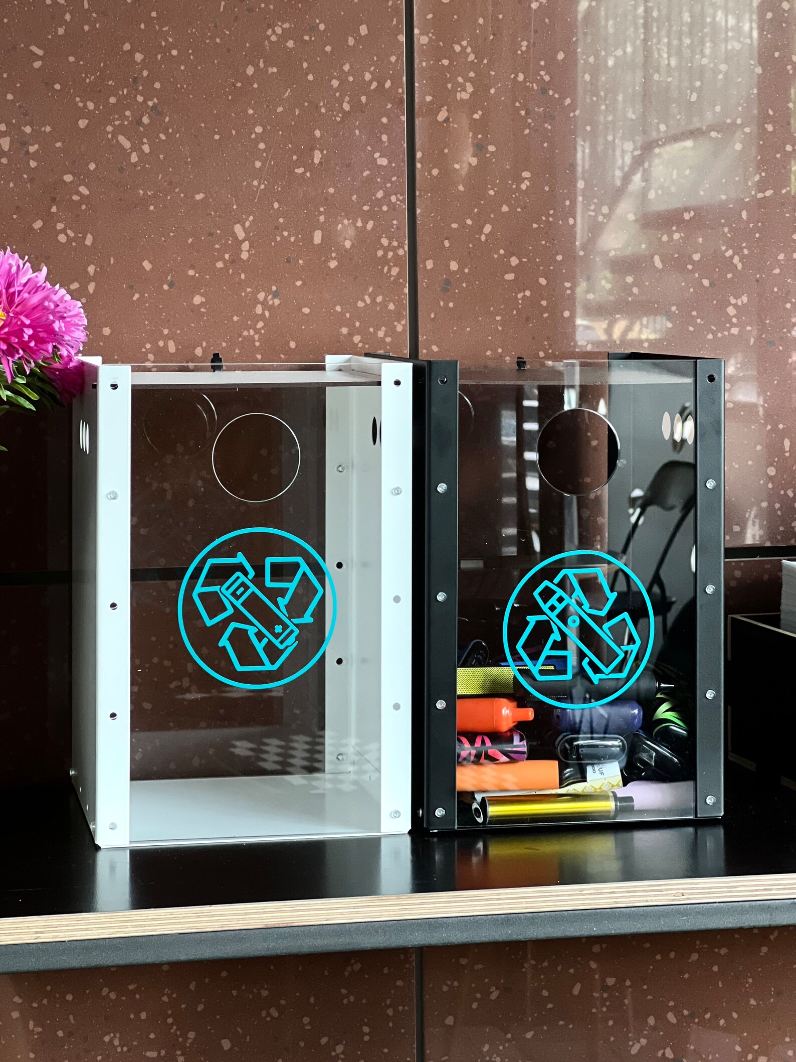 Battery Box, Recycling Batteries Container, Used Batteries Metal Box ...