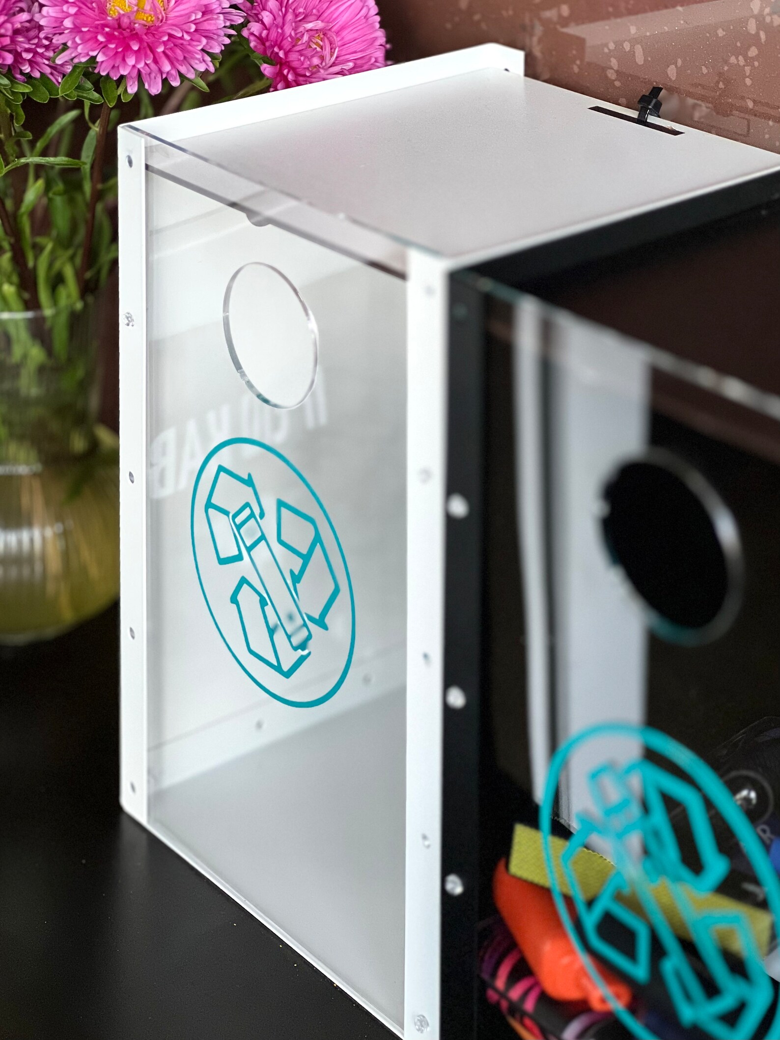 Battery Box, Recycling Batteries Container, Used Batteries Metal Box ...