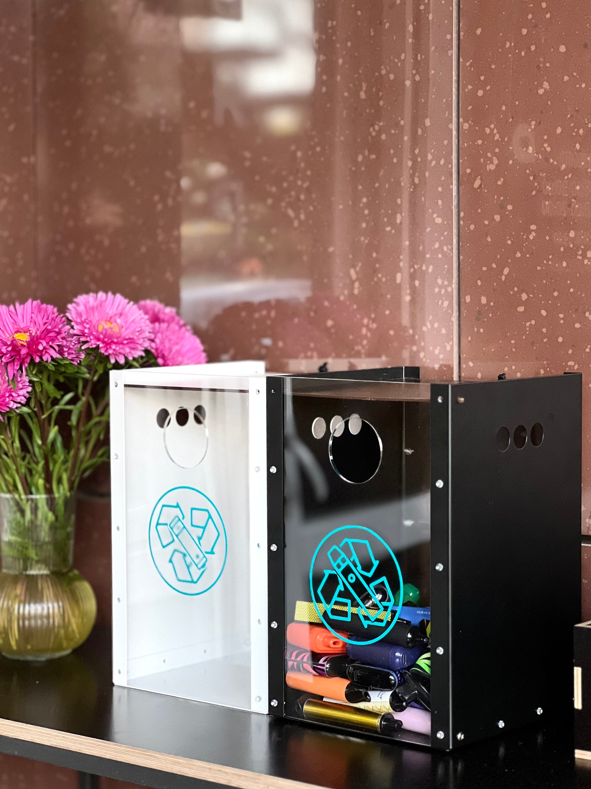 Battery Box, Recycling Batteries Container, Used Batteries Metal Box ...