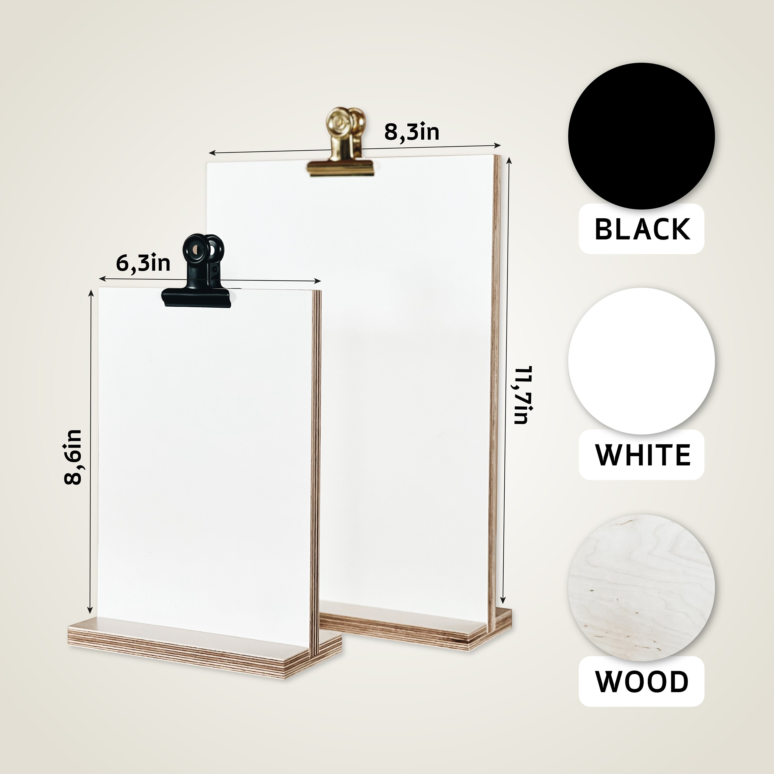 Clipboard Wood for Your Office and Home. Personalized Paper Holder ...