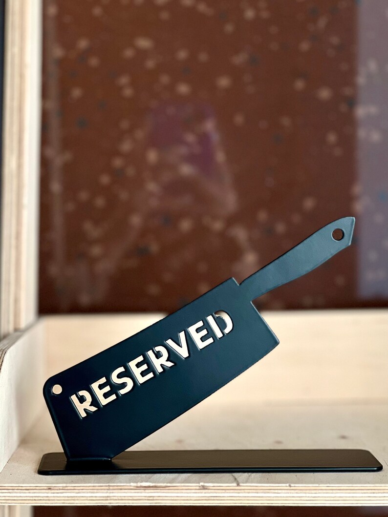 Restaurant Reserved Table Signs, Reserved Table Sign, Metal Wedding ...